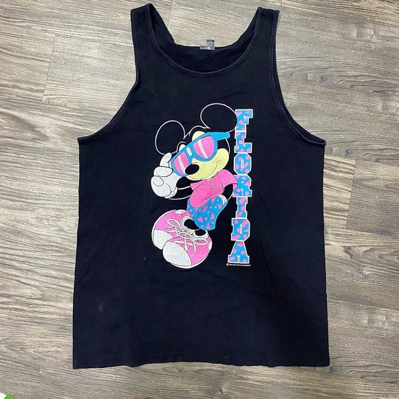 sherrys best | Tops | Mickey Mouse Disney Muscle Shirt | Poshmark